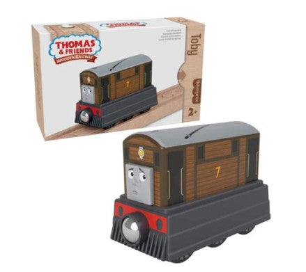 Fisher Price HBJ94 Thomas & Friends Wooden Railway Toby the Freight Ca ...