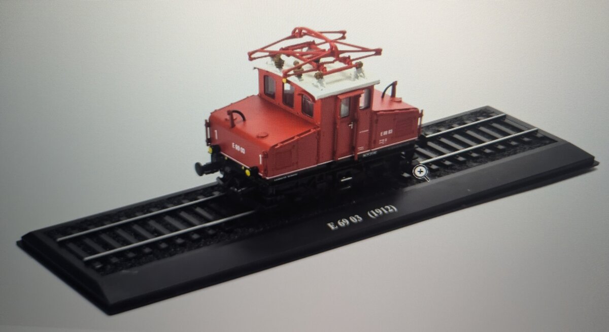 Atlas 7153114 HO E 69 03 Lokalbahn AG LAG 1912 Tramways Train Model ...