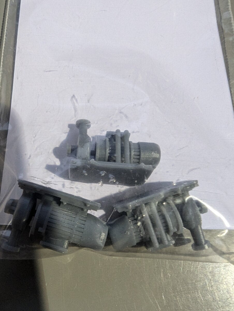 Scale Model Engineering 3D Resin Printed RTR Unpainted Horizontal Pump ...