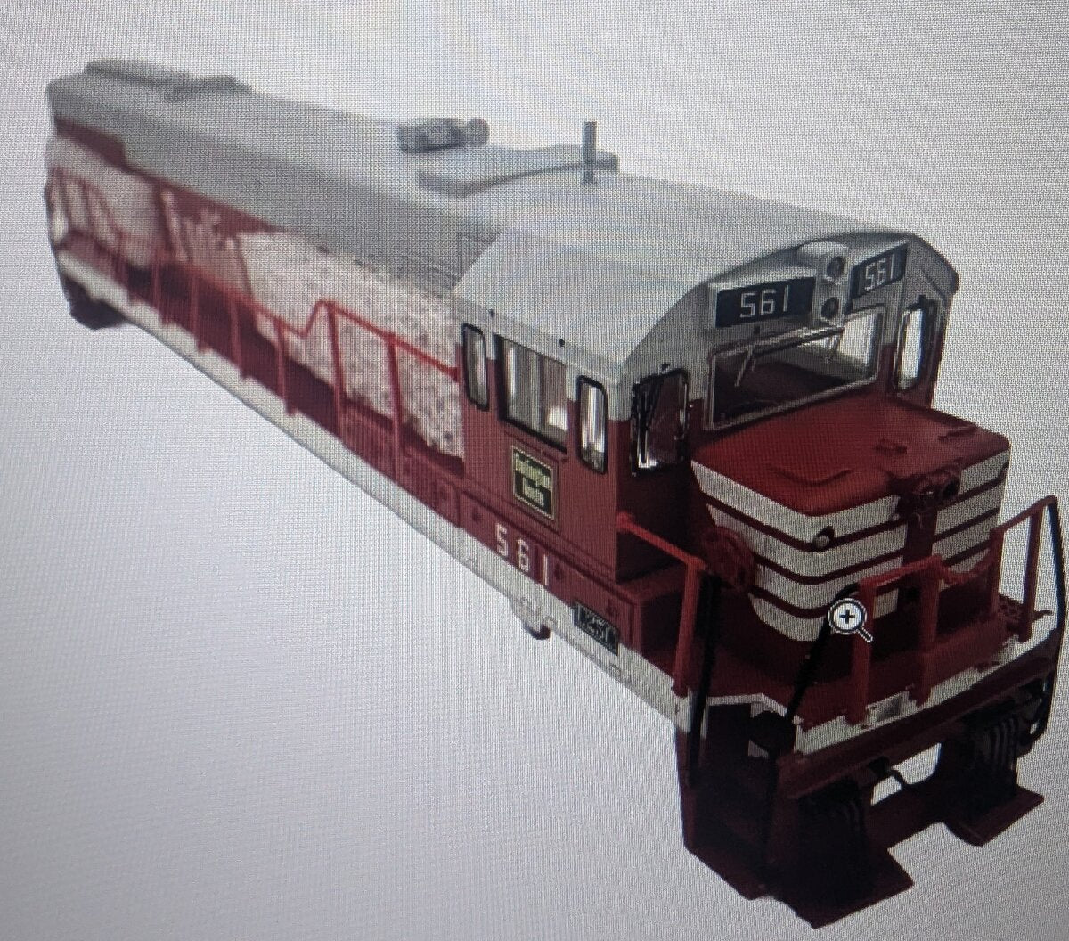 Hornby HR2615/04 HO Burlington Red Diesel Loco Body Shell – Trainz