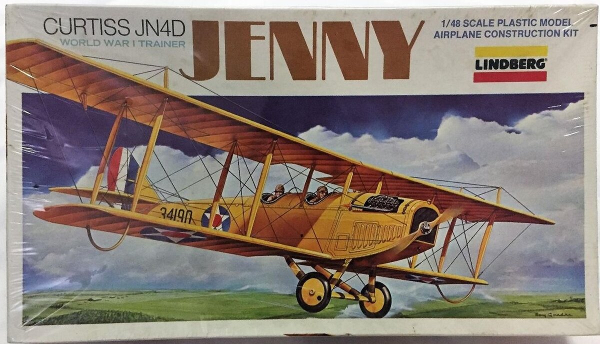 Lindberg 2317 1:48 Jenny Curtiss JN4D World War 1 Trainer Model Kit ...