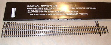 Shinohara Track 669-106 N Scale 100 #8 Right Hand Turnout Switch – Trainz