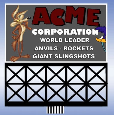 Miller Engineering 44-3752 HO/N Scale Acme Corporation Neon Billboard ...