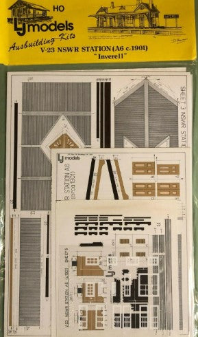 LJ Models V-23 HO Scale NSWR Train Station Inverell c.1901 Building Ki ...