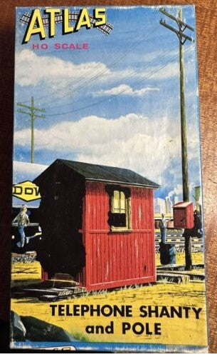 Atlas 705-75 HO Scale Telephone Shanty & Poles Building Kit – Trainz
