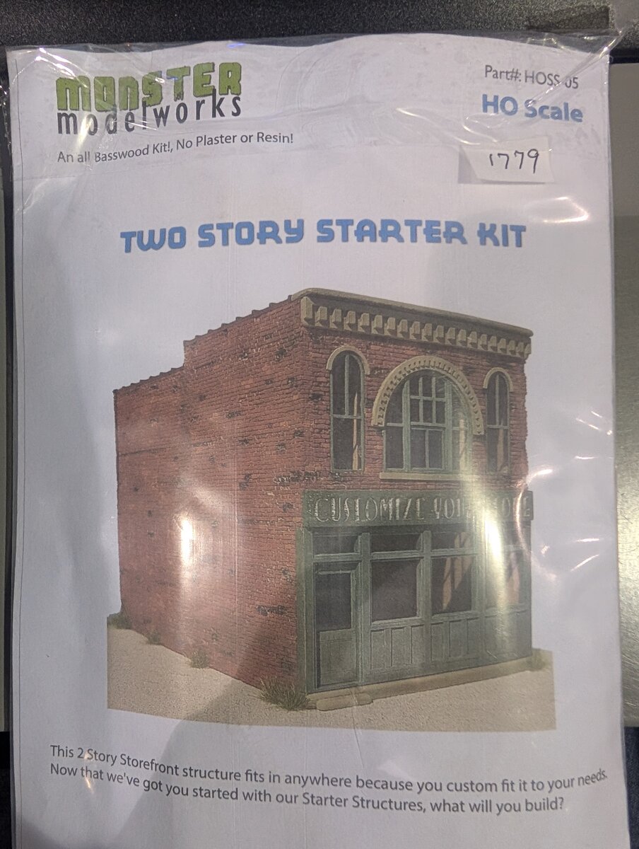 Monster Model Works HOSS-05 HO Scale Two Story Starter Building Kit ...