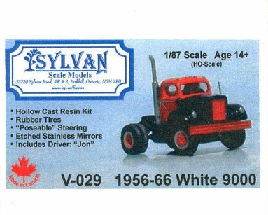 Sylvan Scale Models V-029 HO White 9000 Pick Up Truck, 1956-66 Model K ...