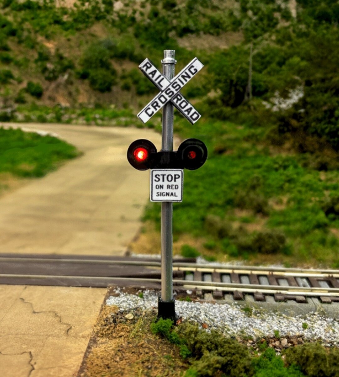 Dwarvin DVIRRXK602 O Scale 2-Rail Railroad Crossing Flasher Kit w/o Po ...