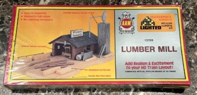AHM 15709 HO Winter's Sawmill Lumber Mill Building Kit – Trainz