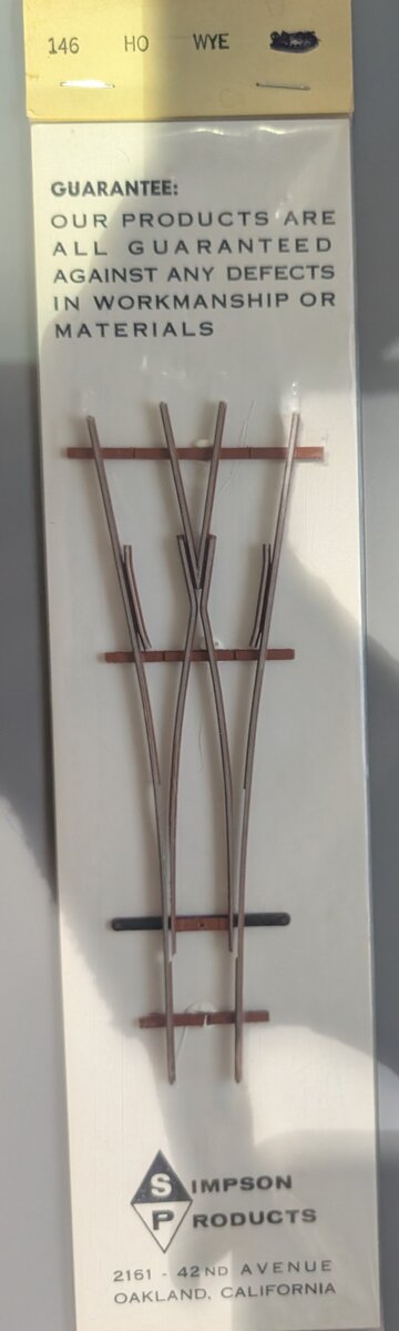 Simpson 146 HO Wye Track Single Piece – Trainz