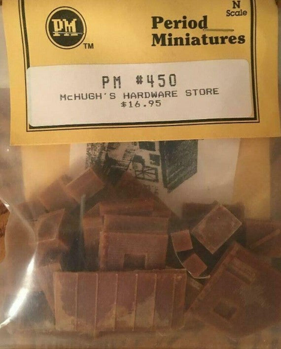 Period Miniatures 450 N Scale McHugh's Hardware Store Model Kit – Trainz
