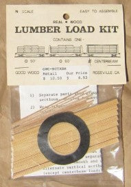 Good Wood Co. D-45 N Scale Real Wood Lumber Load Centerbeam Kit – Trainz