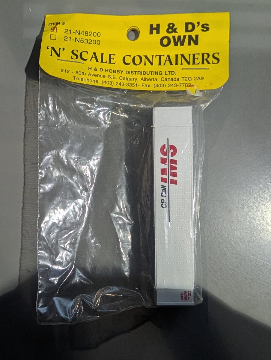 H & D Hobby Distributing 21-N48200 N Scale CP Rail IMS Container – Trainz