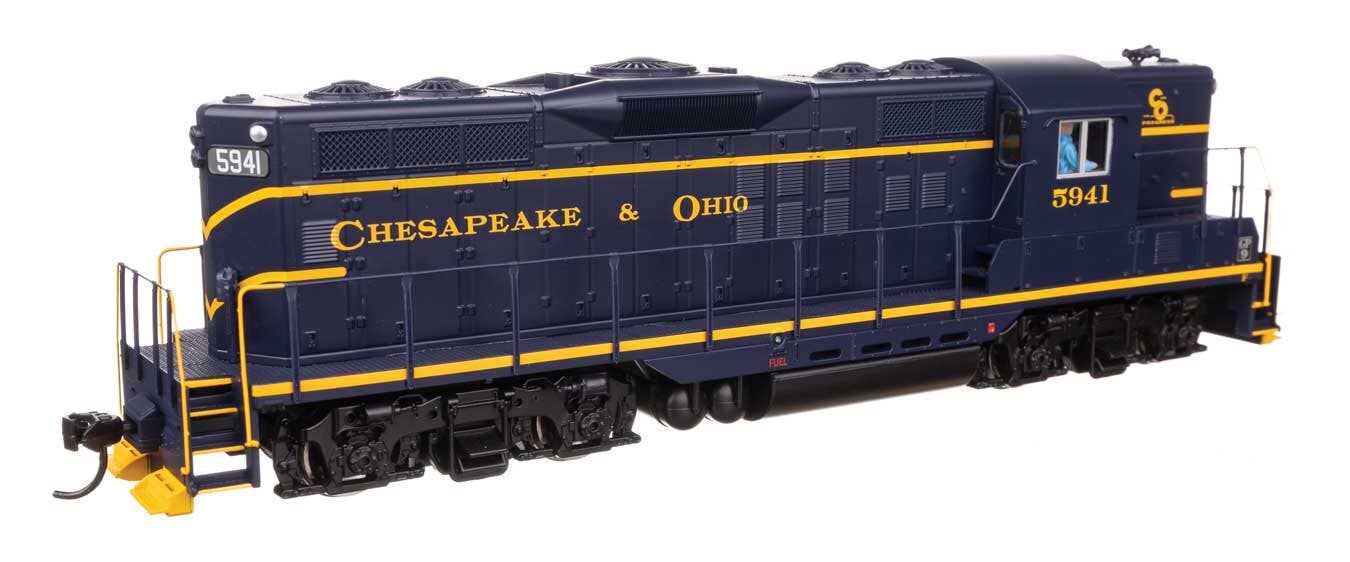 Walthers 910-20493 HO C&O EMD GP9 Diesel Locomotive Ph. II w/ Sound ...
