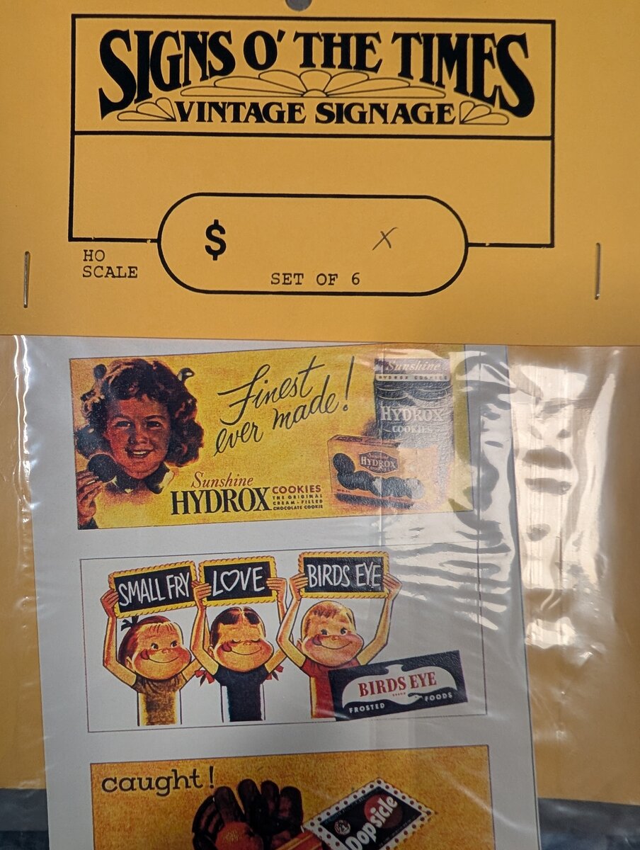 Town & Country Hobbies HO Signs O' The Times Vintage Advertising Signa ...