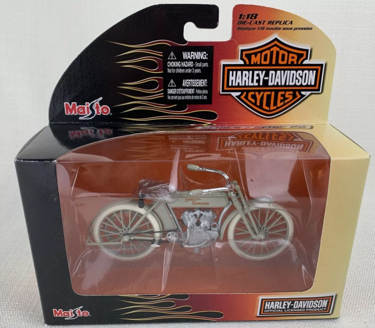 Maisto 31760 1:18 1909 Twin 5D V-Twin Series 22 Harley Davidson Motorc ...