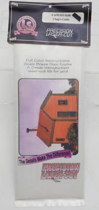 Master Creations 1470 HO Scale Clegg's Cabin Precision Laser Cut Kit ...