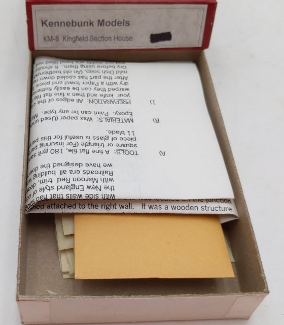 Acme KM-8 HO Scale Kennebunk Models Kingfield Section House Building K ...