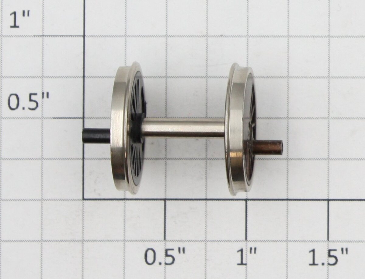 Roundhouse 26153 HO Black Idler Driver Wheel Set with Nickel Rim – Trainz