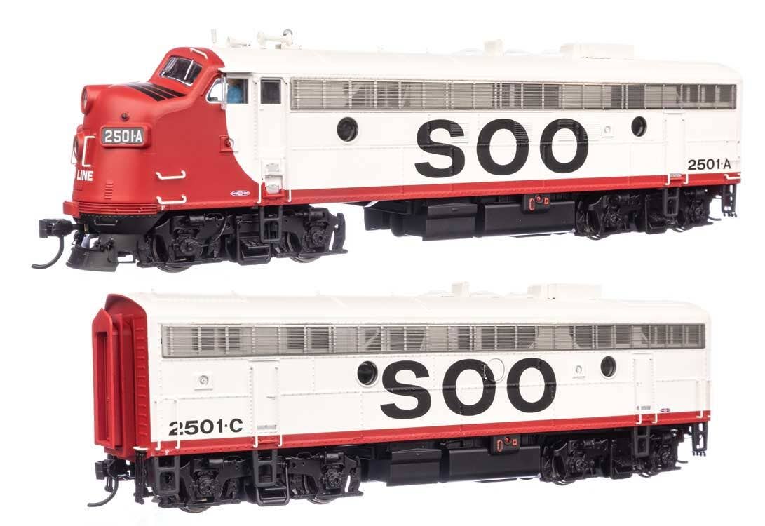 Walthers 920-49555 HO Soo Line EMD FP7 & F7B Diesel Locomotive #2501A ...