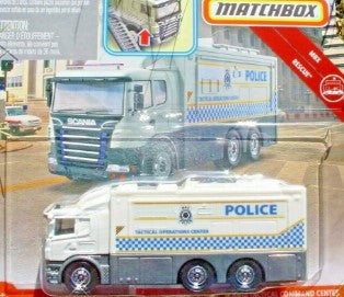Matchbox GBK01 1:64 Die Cast Scania Police Tactical Command Center – Trainz