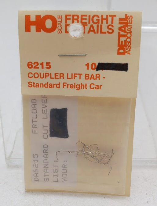 Detail Associates 6215 HO Coupler Lift Bar-Standard Freight Car (Pack ...
