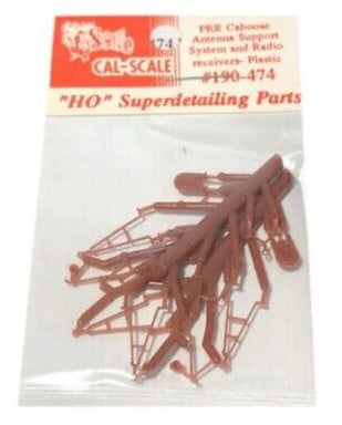 Cal Scale 190-474 HO PRR Caboose Antenna Support System & Radio Receiv ...