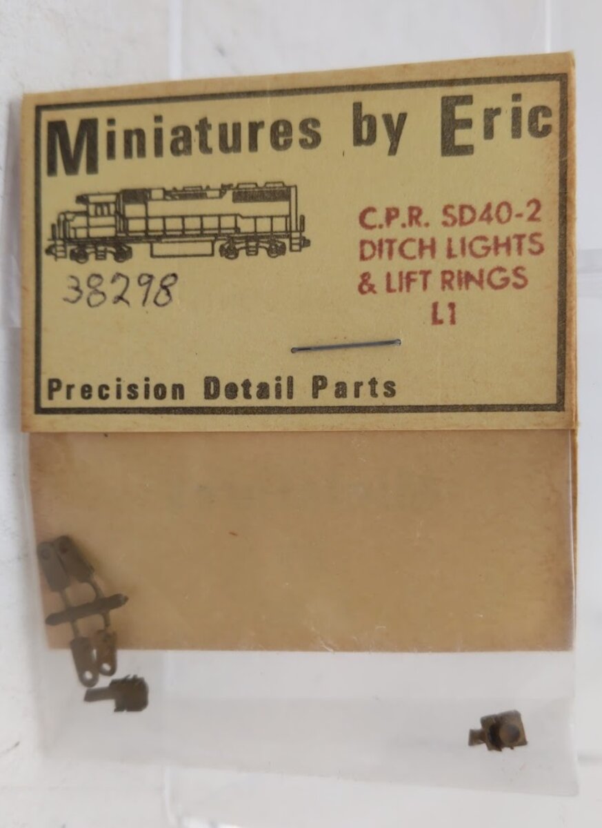 Miniatures By Eric L1 HO C.P.R. SD40-2 Ditch Lights & Lift Rings Brass ...