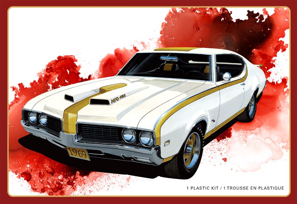 AMT 1532 1:25 1969 Hurst Oldsmobile Cutlass Car Plastic Model Kit – Trainz