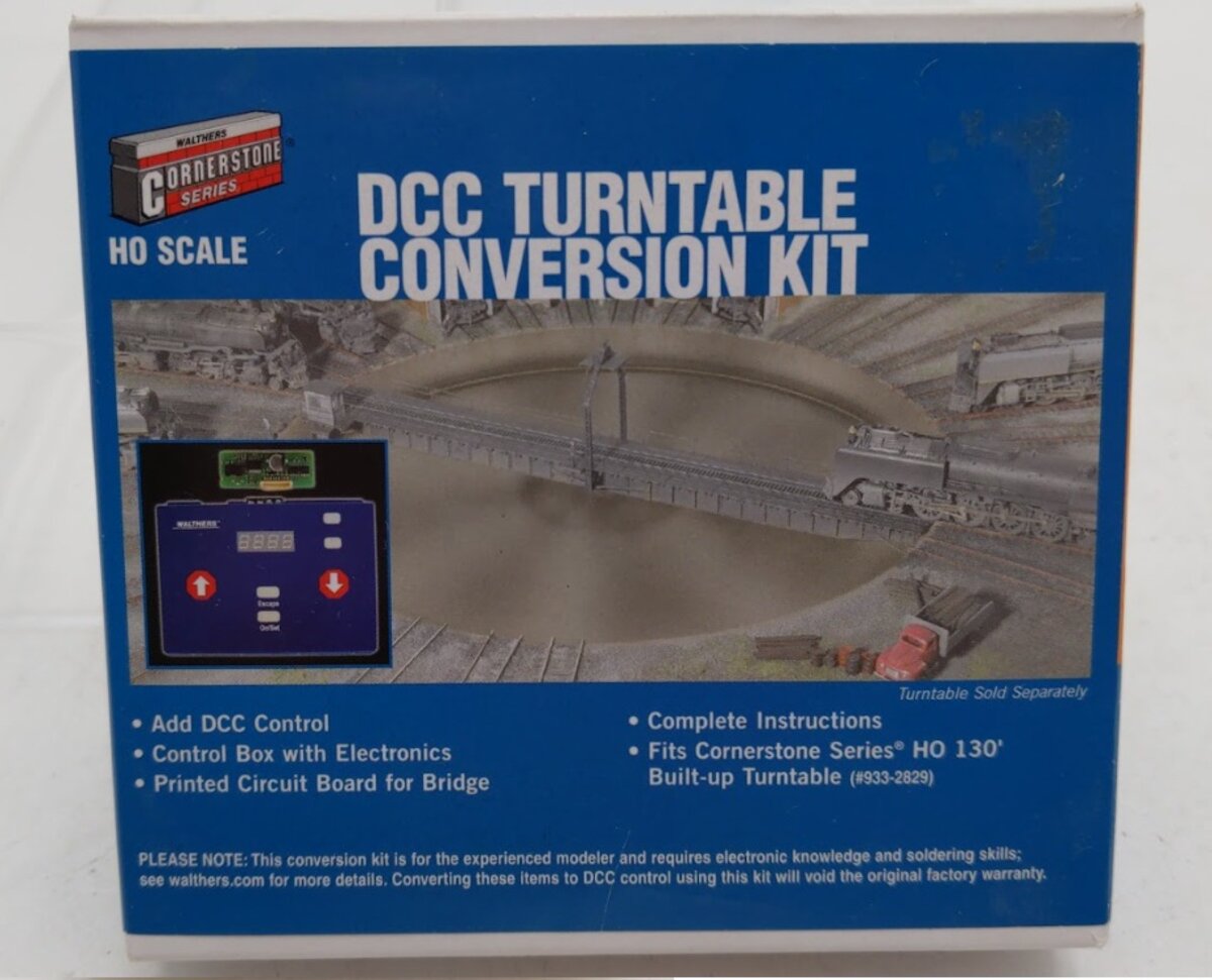 Walthers 922-2851 HO Scale Built-Up DCC Turntable Conversion Kit – Trainz
