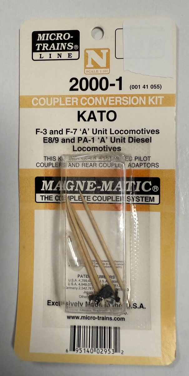 Micro-Trains 2000-1 N Scale Coupler Conversion Kit (Kato) – Trainz