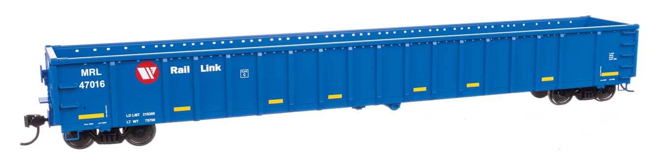 Walthers 910-6474 HO Montana Rail Link 68' Railgon Gondola Ready To Ru ...