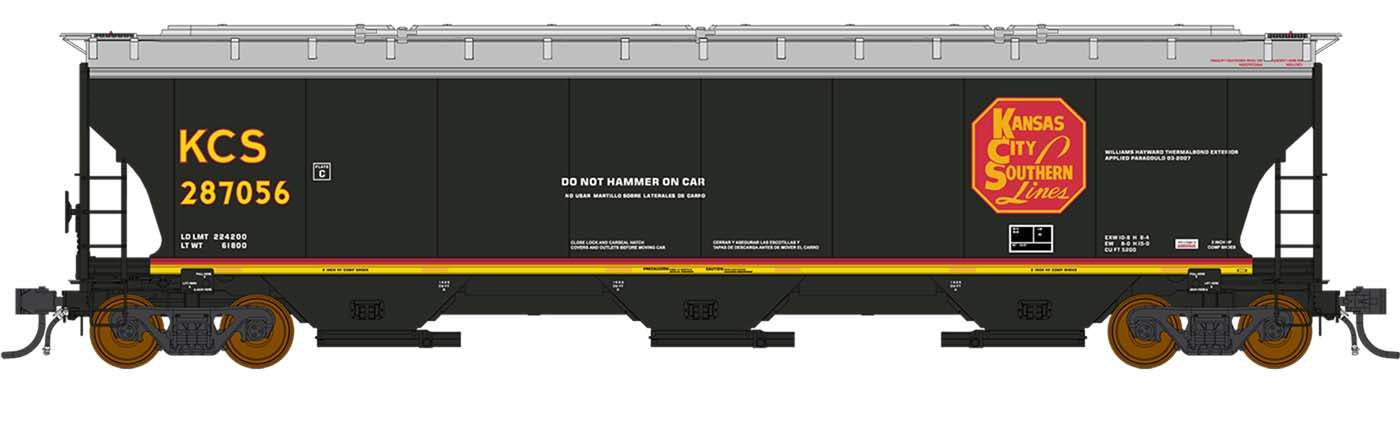 InterMountain 472137 HO KCS Trinity 5161 Cubic Foot Covered Hopper – Trainz