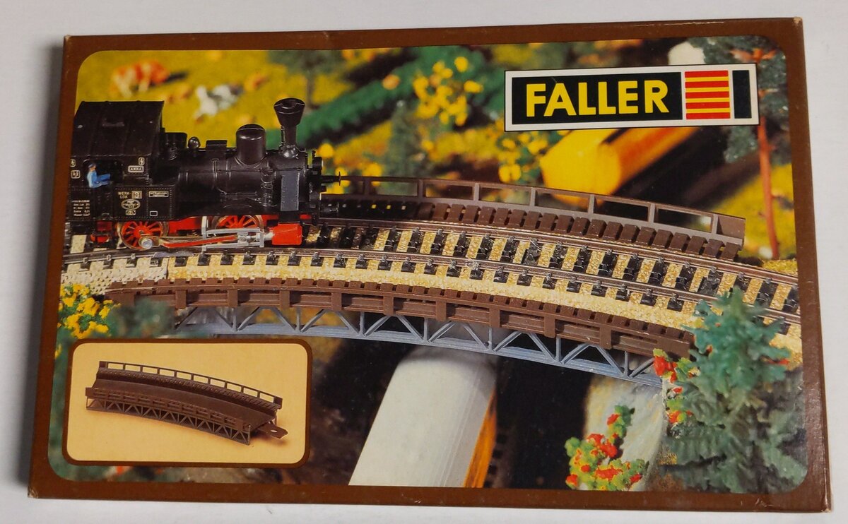 Faller 554 HO Scale Bridge Model Kit Set Over Railroads – Trainz