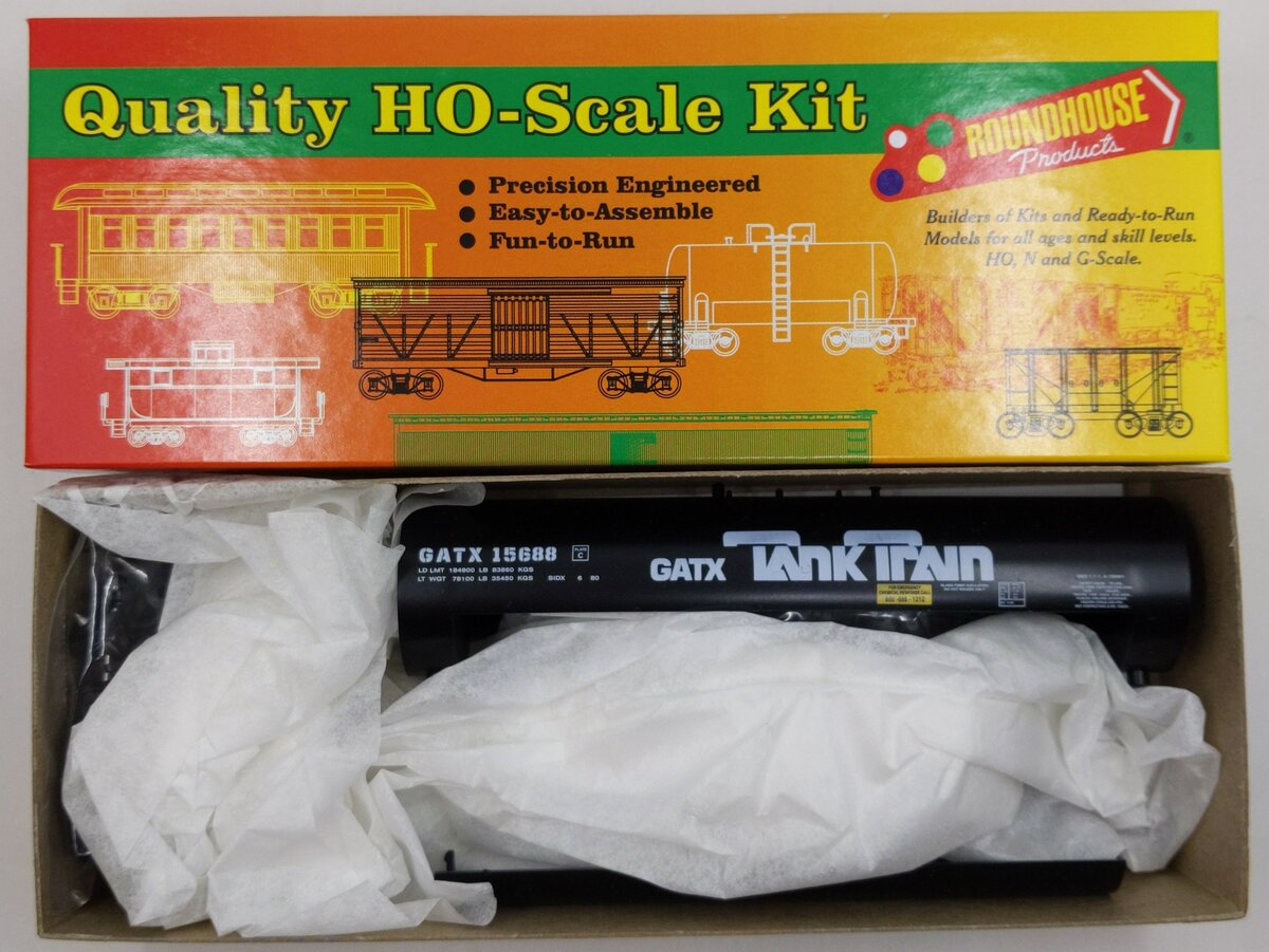 Roundhouse 1394 HO GATX 50' Tank Train Kit #15688 – Trainz