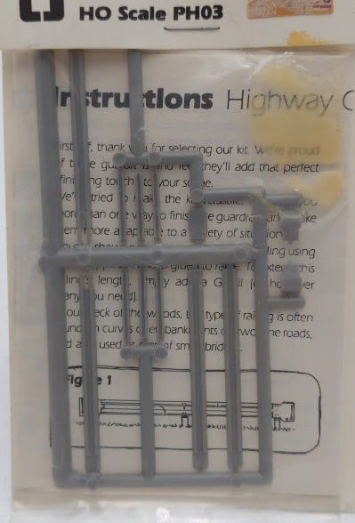 Pikestuff PH-03 HO Scale Highway Guardrails Plastic Kit – Trainz