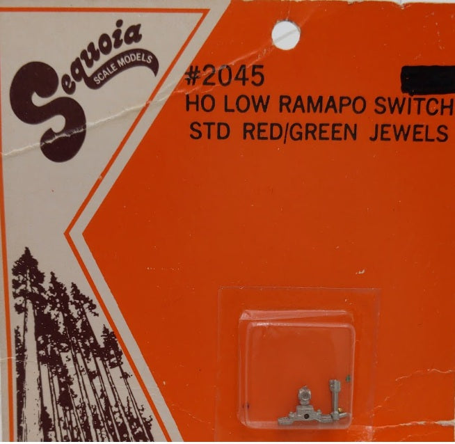 Sequoia Scale Models 2045HO Scale Low Ramapo Switch Stand W/Jewels Red ...