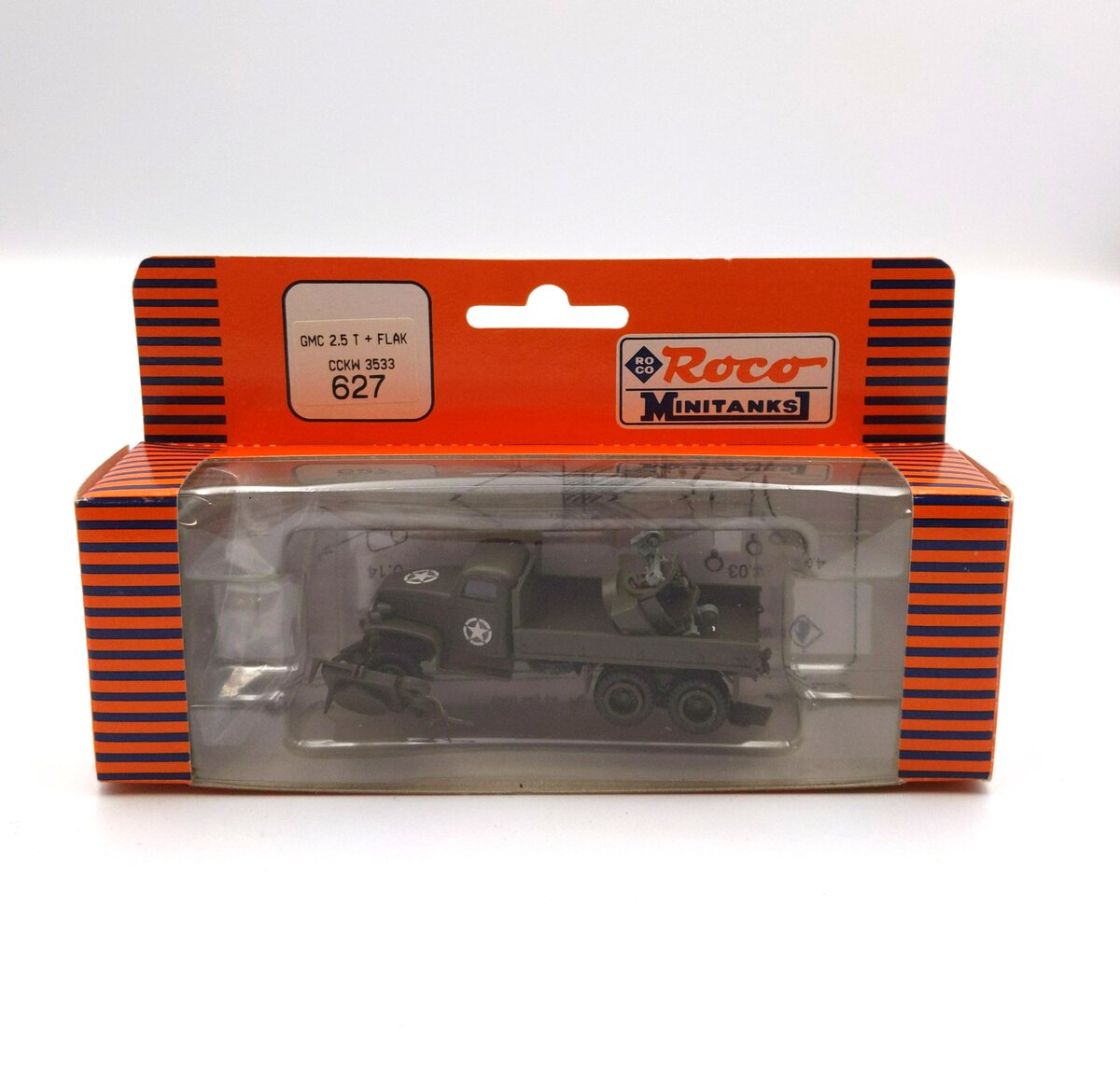 Roco 627 HO GMC 353 2.5 Ton with Tank 6x6 Truck – Trainz