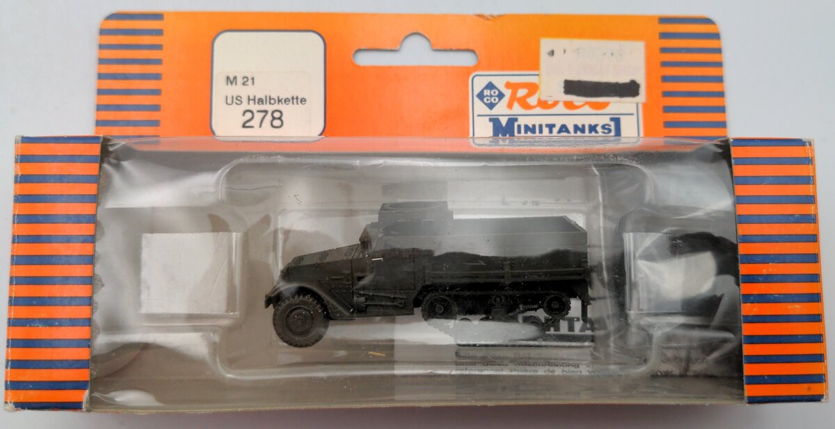 Roco 278 1:87 US-Halbkette M4/M21 Mortar Half Track Anti-Aircraft – Trainz