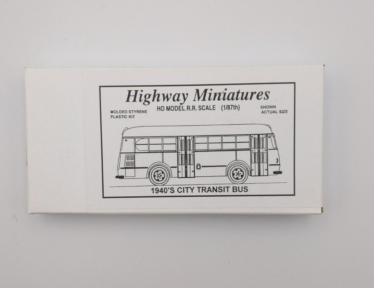 Jordan Products 360-244 1940's City Transit Bus Highway Miniatures – Trainz