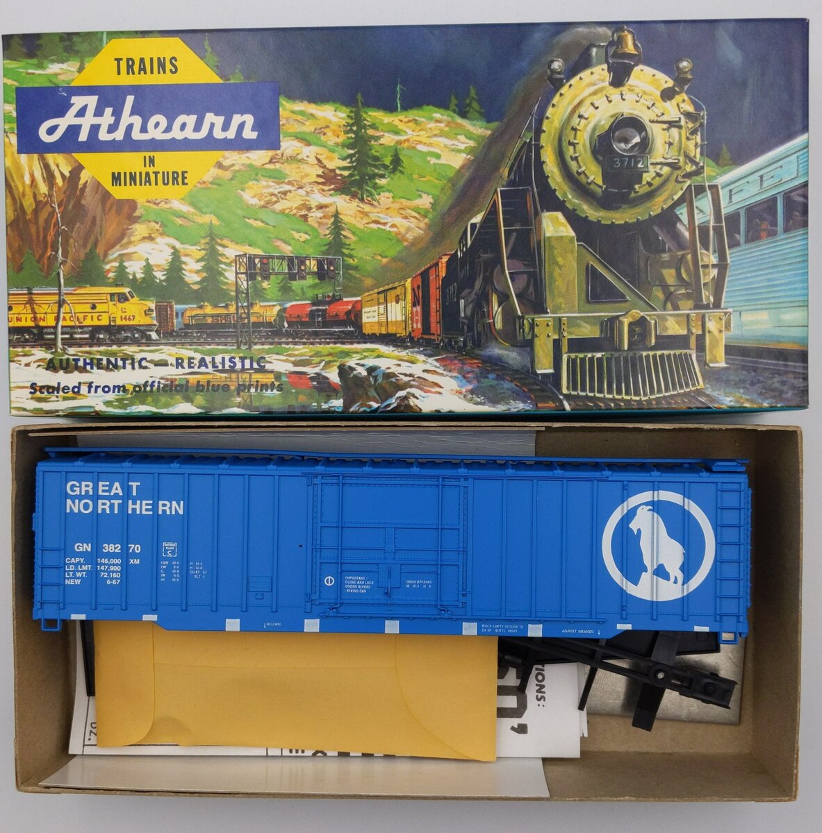 Athearn 1339 HO Great Northern 50' Plug Door Boxcar Kit – Trainz