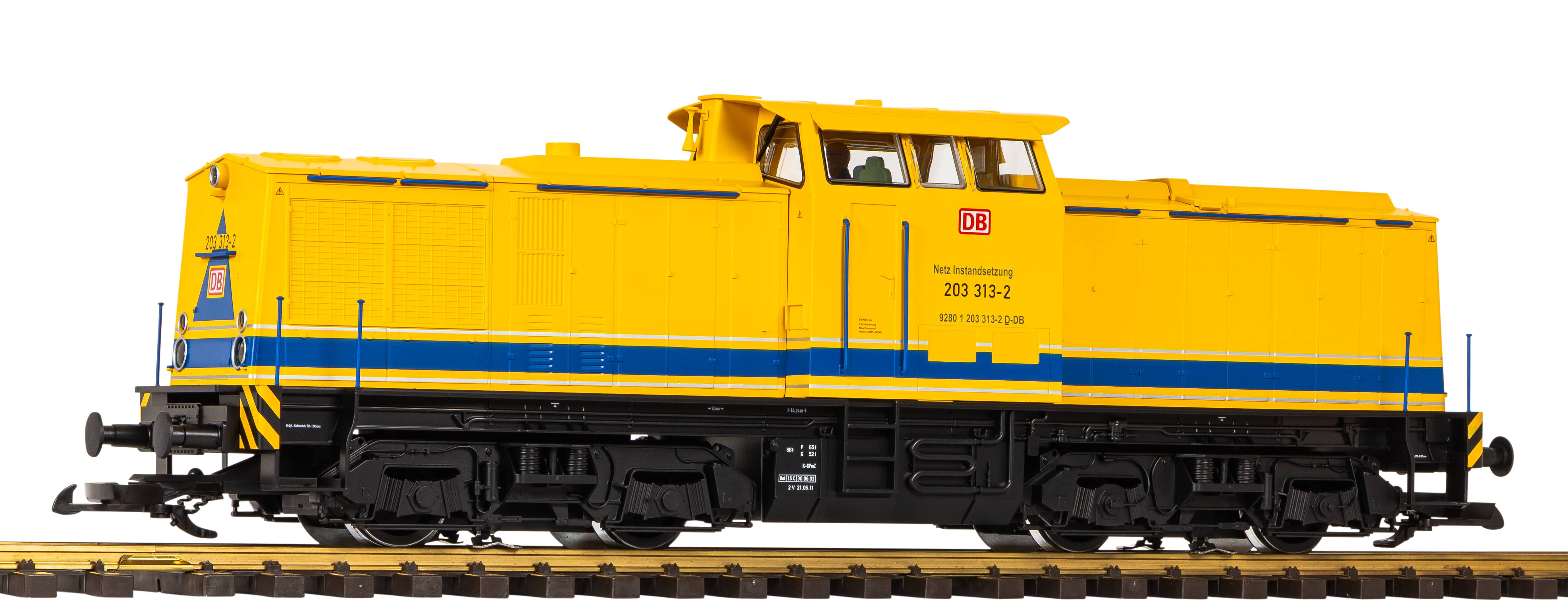 Piko 37559 G Bahnbau V BR 203 DB Diesel Locomotive with Sound – Trainz