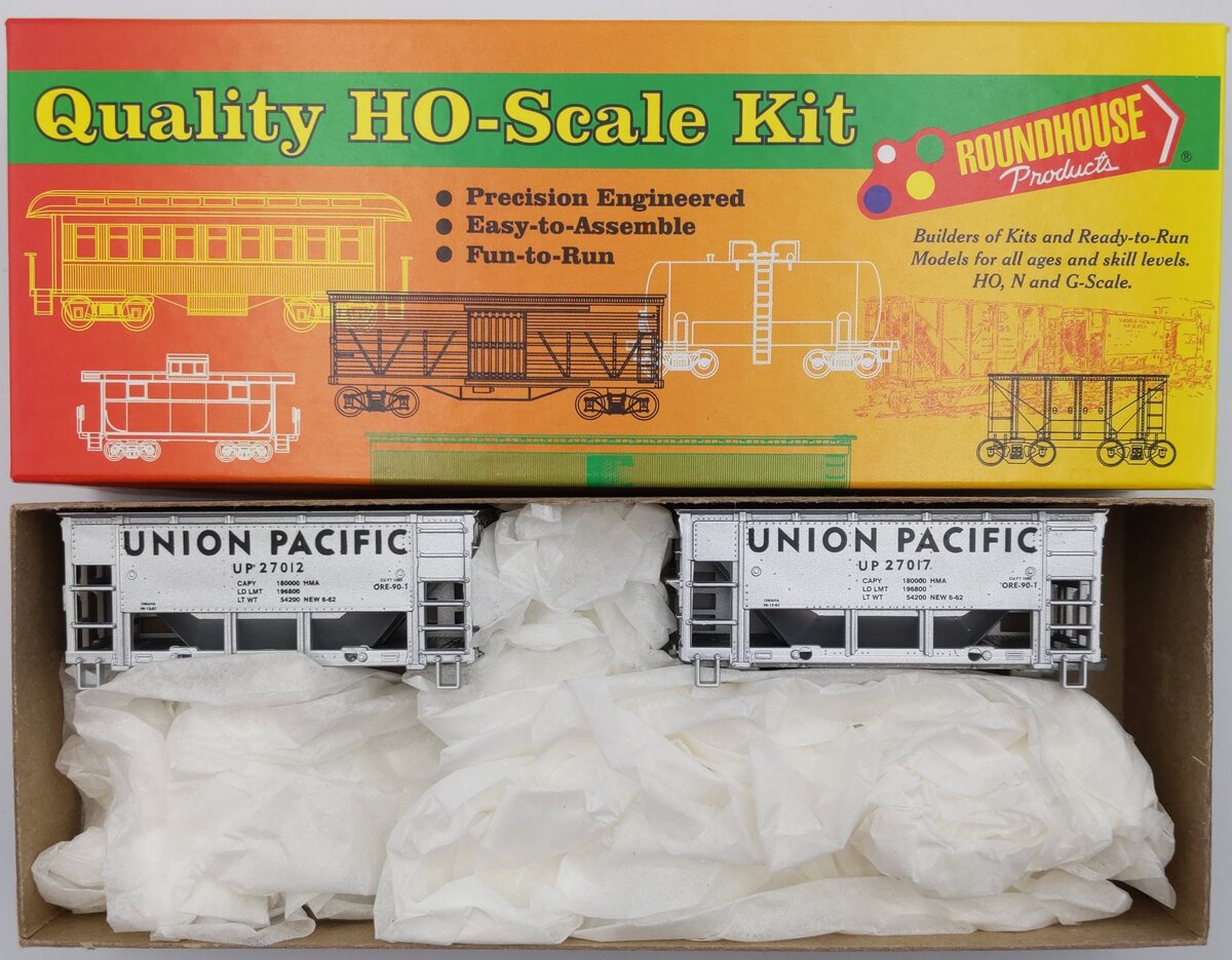 Roundhouse 14208 HO Union Pacific Twin Pack Side ORE Cars Kit – Trainz