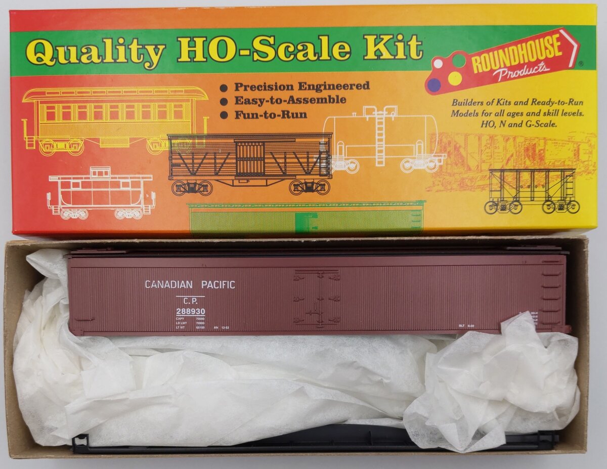 Roundhouse 36001 HO Canadian Pacific 50' Express Reefer Kit – Trainz