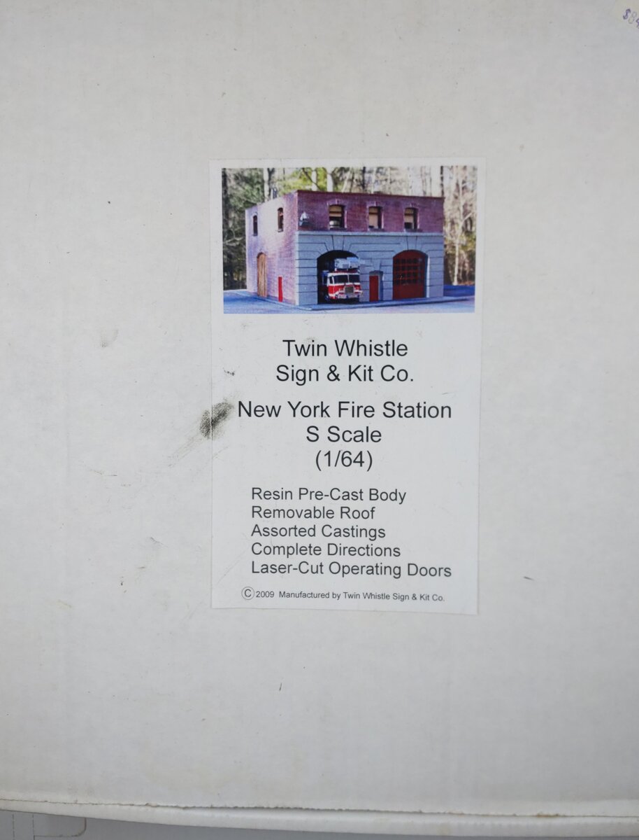 Twin Whistle Sign & Kit Co. 102 S Scale New York Fire Station Building ...