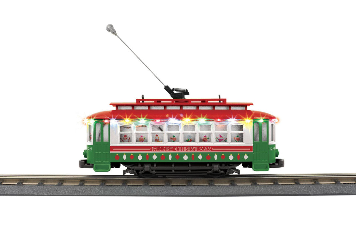 MTH 305254 O RailKing Christmas Bump-n-Go Trolley with LED Lights – Trainz