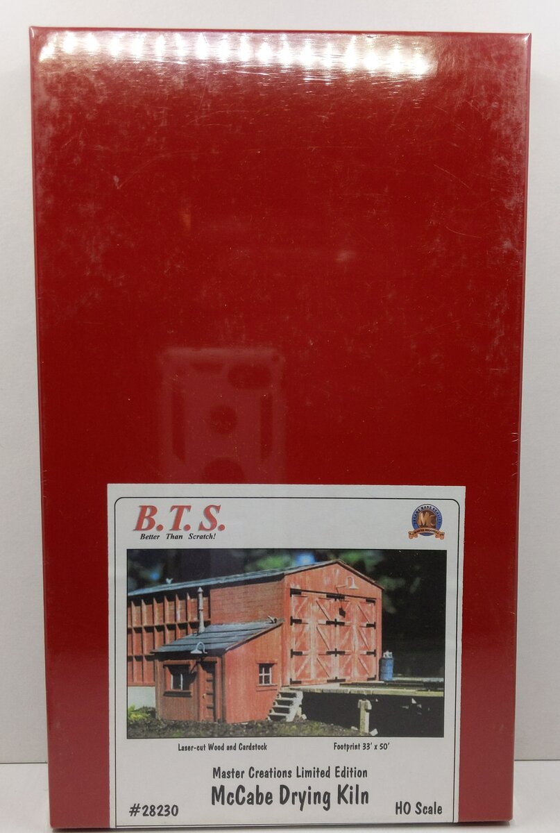 BTS 28230 HO Scale McCabe Drying Kiln Laser-Cut Model Building Kit – Trainz