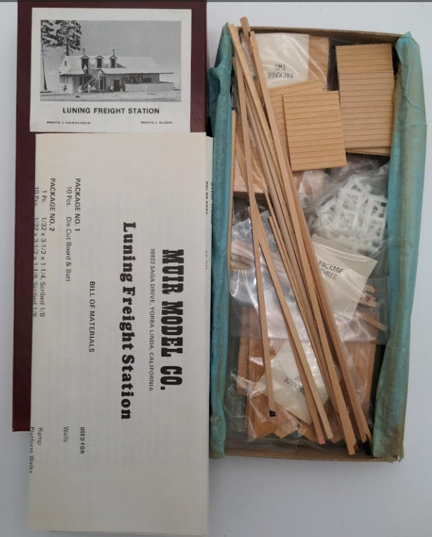 Muir Models 008 HO Scale Luning Freight Station Building Wood and Plas ...