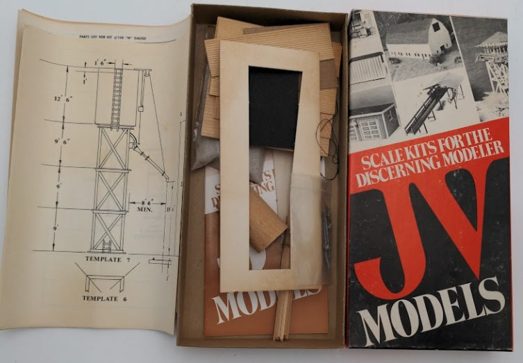 JV Models 208 HO Scale Sand Tower Wood Craftsman Building Kit – Trainz