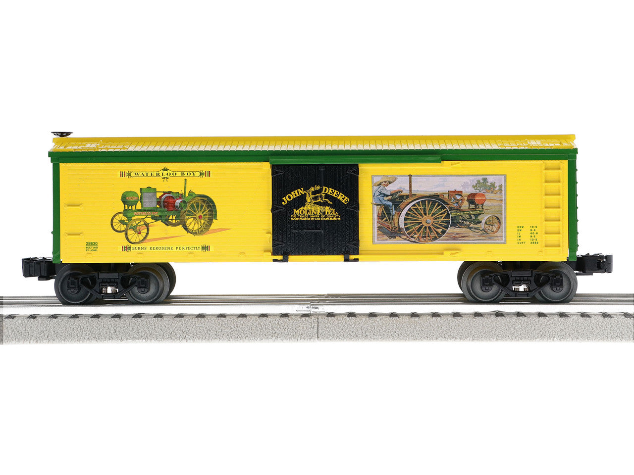 Lionel 2528630 O John Deere Waterloo Boy Reefer – Trainz